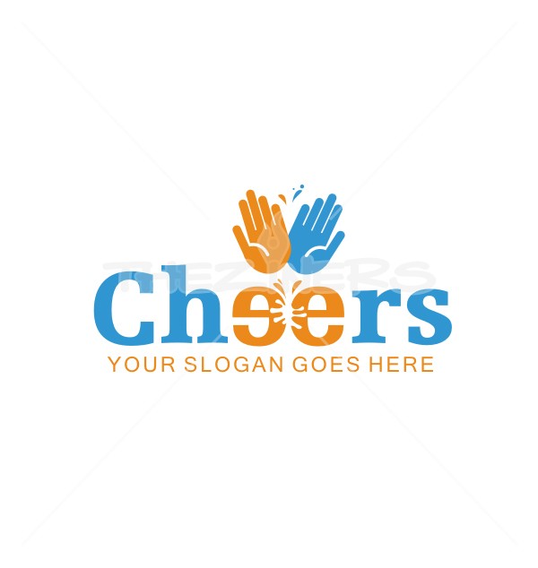 Clapping Cheers Logo Design Template