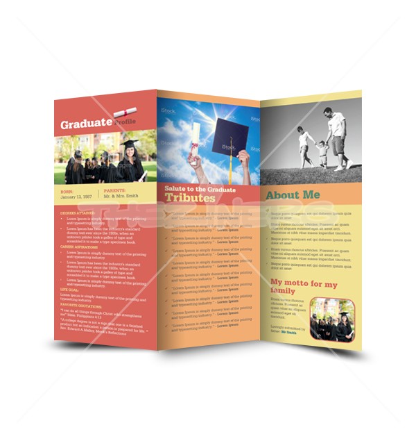Elite Graduation Trifold Template