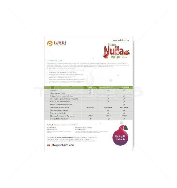 Beautiful Online Business Flyer Front Back Template